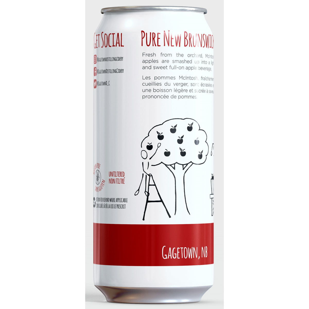 Smashed apples cider 473ml 6%alc/vol – Gagetown Distilling & Cidery